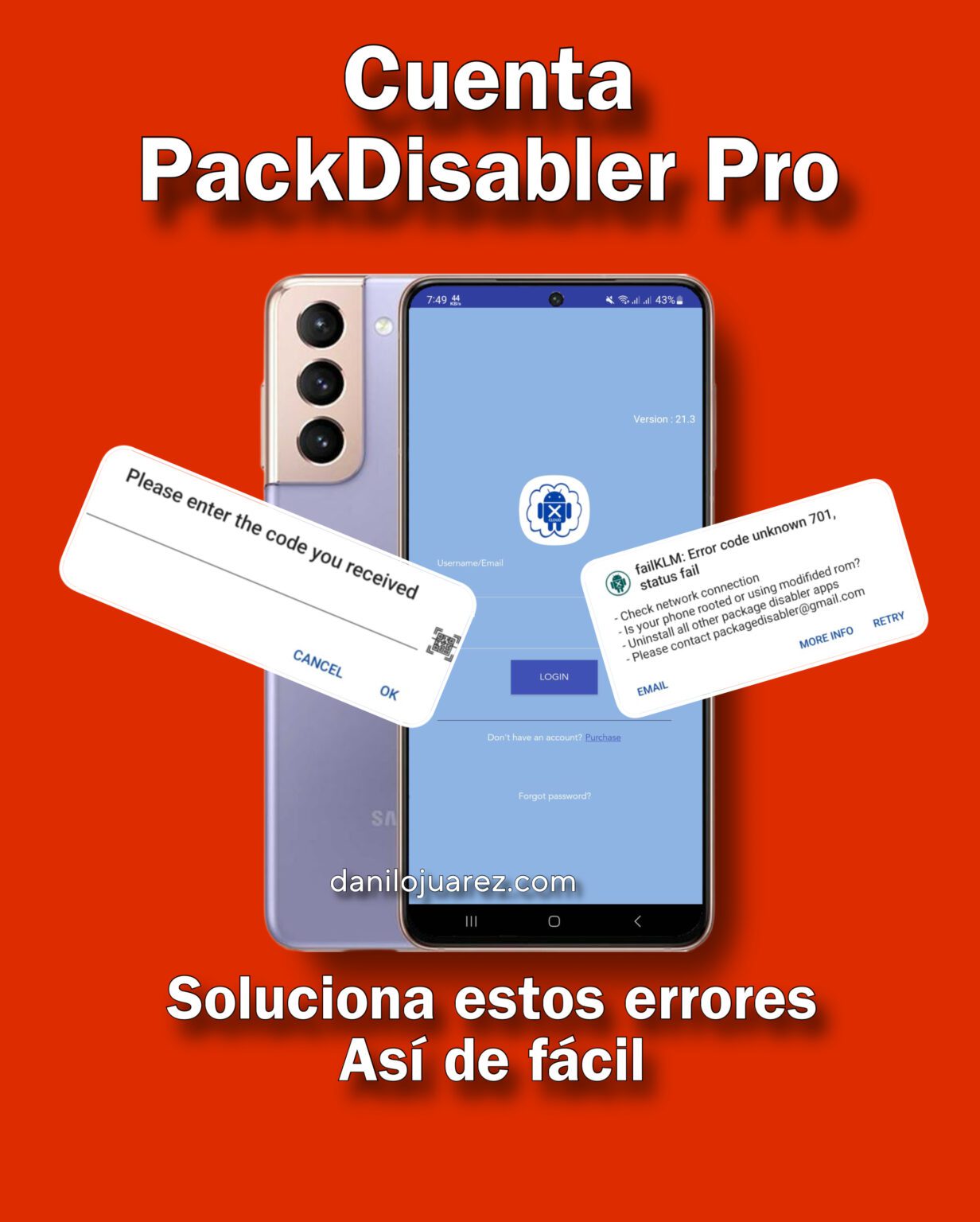 Cuenta PackDisabler PRO – Danilo Juarez
